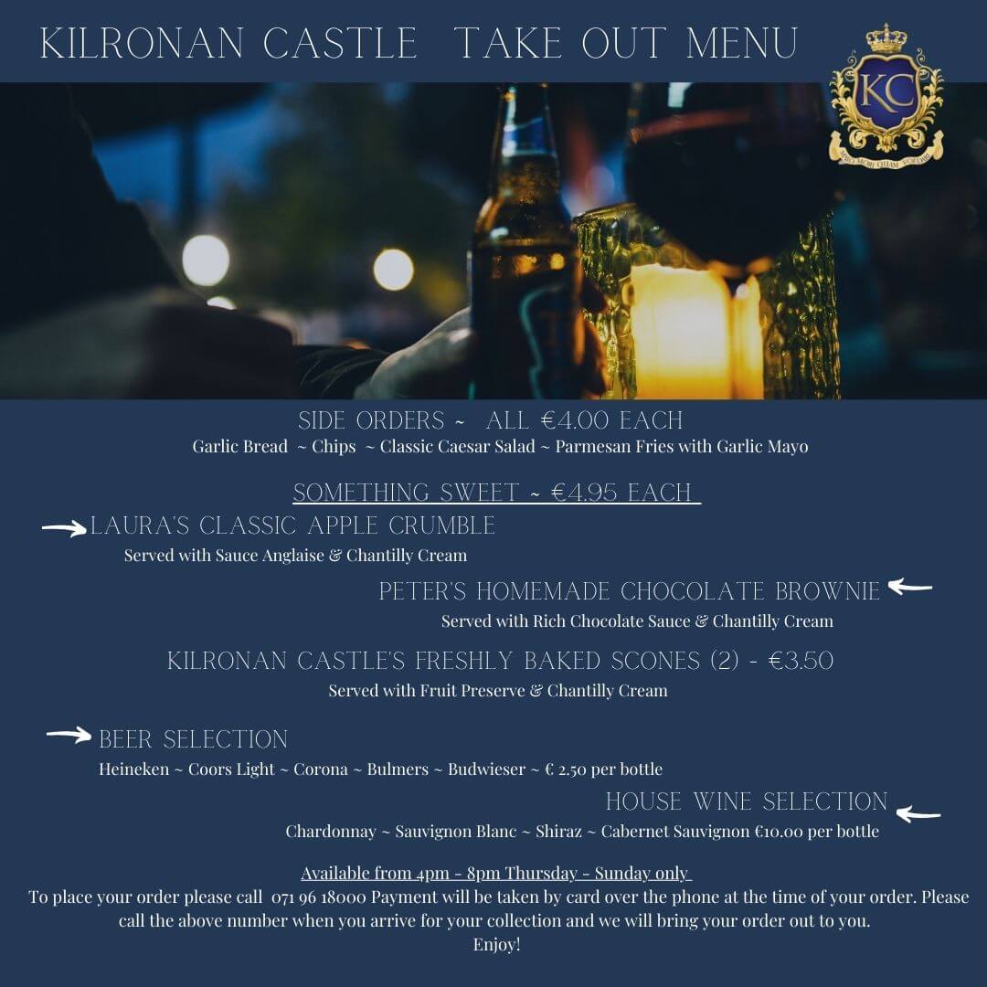 Take away 2 | Kilronan Castle Estate & Spa